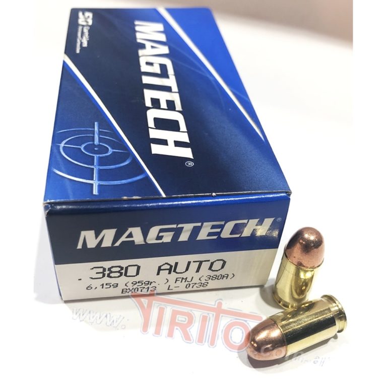 Municion Magtech - Cal 380 Auto/ 95 gn FMJ - Tirito
